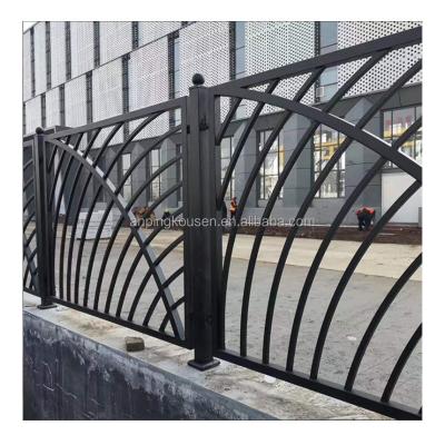 China Highway Decorative Yard Security Spear Black Aluminum Fence Panels with Powder Coating for sale
