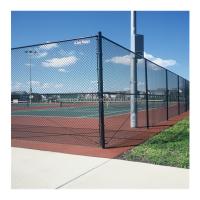 China Galvanized Diamond Chain Link Fence Hot Dipped PVC Coated Wire Mesh for Garden Fence for sale