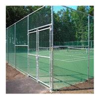 China Galvanized Diamond Chain Link Fence Hot Dipped PVC Coated Wire Mesh for Garden Fence for sale