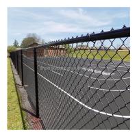 China 50x50mm Iron Wire Mesh Heat Treated Chain Link Fence with Low Carbon Steel Wire for sale