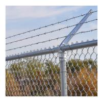 China 42 Inch 6x12 Panels 6 Gauge Chain Link Mesh Fence with Round Post Top Rail in Jamaica for sale