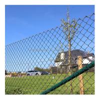 China Fence Mesh 8 Foot Boundary Wall PVC Coated Hot Dipped Industry Galvanized Chain Link Fence for sale