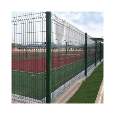 China Garden Security 3D Curved Iron Wire Mesh Fence with Peach Shape Post and Easy Installation for sale