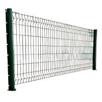 China 3.0mm Steel Wire V Fold Welded Mesh Panel 3D Curved Fence with PVC Coated Steel Panel for sale