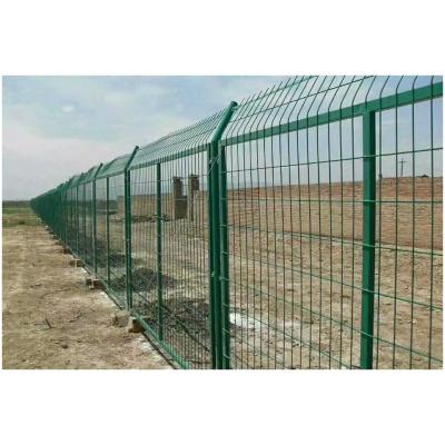 China Square or Rectangular Post Twin-Wire Fence with Galvanized and Powder Coated Finish for sale