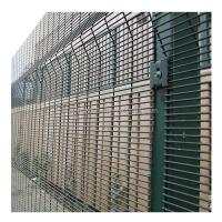 China High Security 358 Fence For Railway Station With Pvc Coated Metal Barbed Trellis Gates for sale