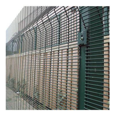 China High Security 358 Fence For Railway Station With Pvc Coated Metal Barbed Trellis Gates for sale
