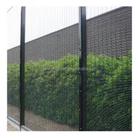 China High Security 358 Fence For Railway Station With Pvc Coated Metal Barbed Trellis Gates for sale