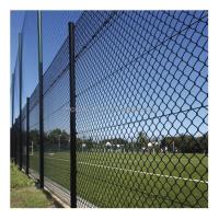 China Green Color Stadium Chain Link Fence Cyclon Wire Mesh Playground Fence Made of Steel for sale