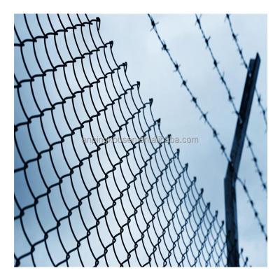 China Farm Fence 3.0mm Galvanized PVC Coated Mesh Rolls Cyclone Wire Chainlink Fence Panels for sale