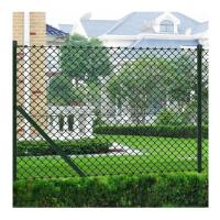 China Farm Fence 3.0mm Galvanized PVC Coated Mesh Rolls Cyclone Wire Chainlink Fence Panels for sale
