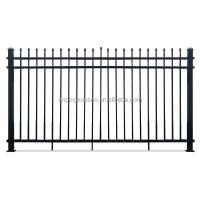China Powder Coated Steel Villa Fencing with Horizontal Design and Stainless Steel Material for sale