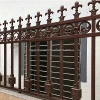 China Powder Coated Steel Villa Fencing with Horizontal Design and Stainless Steel Material for sale