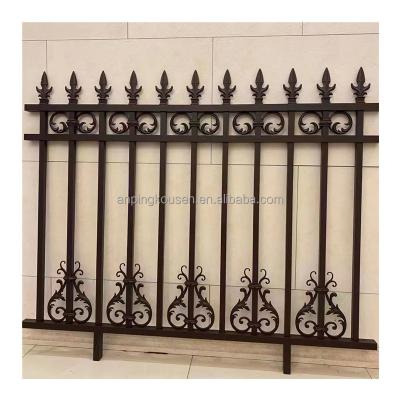 China Hot Dipped Galvanized Powder Coated Iron Fence for Home Garden Ornamental and Security for sale