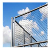 China Easy to Install Galvanized Tennis Court Fence with Diamond Shape Chain Link Design for sale