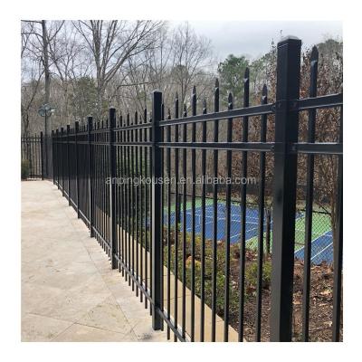 China Waterproof Metal Frame 6ft x 8ft Garden Powder Coated Top Spear Fencing Trellis Gates for sale