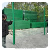 China Protective Fence Panel for Warehouse Renewable Sources Galvanized Welded Security Fence for sale