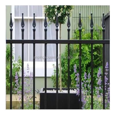 China 6ft 8ft Spear Top Metal Fence Panels Wrought Iron Railing Fence for Villa Decoration for sale
