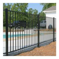 China 6ft 8ft Spear Top Metal Fence Panels Wrought Iron Railing Fence for Villa Decoration for sale