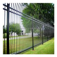 China Morden Trellis Gates with Powder Coated Frame Galvanized Iron Black Metal Fence Panels for sale