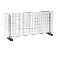 China Outdoor Temporary Modular Fence with Green Powder Coated Galvanized Finish in Canada for sale