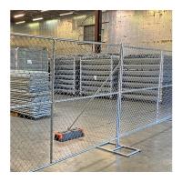 China Galvanized and PVC Coated Second Hand 2.1x2.4m Australia Temporary Fence with Metal Base for sale