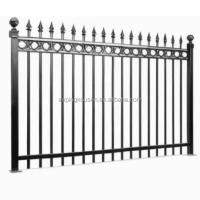 China 4ft 7ft Galvanized Wrought Iron Fencing Pickets Size 25x25mm Enhance Your Property for sale