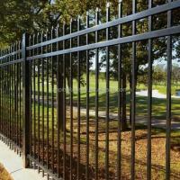 China 4ft 7ft Galvanized Wrought Iron Fencing Pickets Size 25x25mm Enhance Your Property for sale