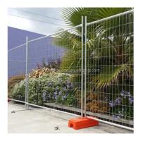 China 6ft x 10ft Heat Treated PVC Coated Construction Fence Panel for Outdoor Construction for sale