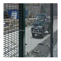 China High Security Clear View Fencing Sustainable 358 Anti Climb Fence with Galvanized Wire for sale