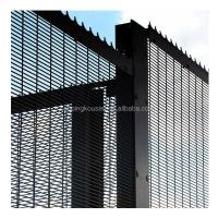 China High Security Anti-Climb 358 Welding Fence with Powder Coated Clear Vu Panel 1.8*2.5m for sale