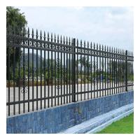 China Powder Coated Decorative Ornamental Short Wrought Iron Fence for Australia Market for sale