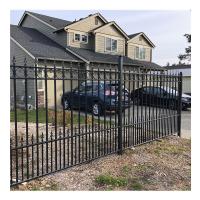 China Powder Coated Decorative Ornamental Short Wrought Iron Fence for Australia Market for sale