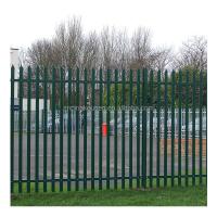 China Galvanized Wrought Iron Ornaments Fencing with Powder Coated Security Fence Designs for sale