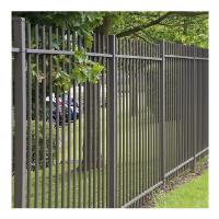 China Trellis Gates Ornamental Wrought Iron Fencing with 19x19mm Pickets Size for sale