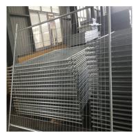China 18 Gauge Panel Temporary Fence with Barbed Razer Wire on Top Infill Mesh Opening for sale
