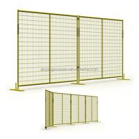 China 6x12ft Hot Dipped Galvanized Chain Link Temporary Fence Panel for Construction Site for sale