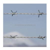 China Barbed Wire CBT-65 Mesh Tape Barbed Iron Wire Fabric Meter Hot Dip Galvanized Thorn Rope for sale