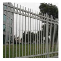 China Farm Fence 6ftx8ft Black Metal Garden Fence with Anti-Rust Galvanized Coating for sale