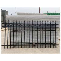 China 25x25mm Pickets Metal American Garden Fence Galvanized Security Fence Iron Fence for sale