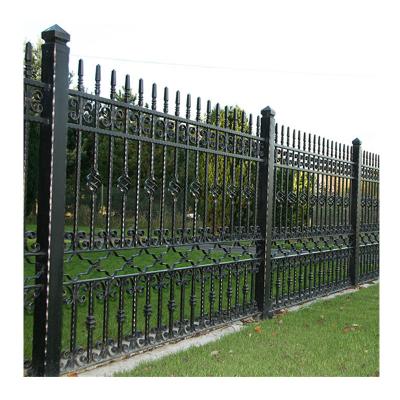China Galvanized and Powder Coated 6ft x 8ft Flat Top Corten Metal Picket Steel Heavy Duty for sale