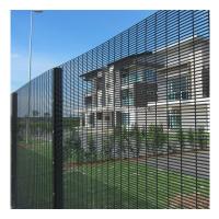 China Anti Climb High Security Fencing with Powder Coated 358 Wire Mesh and Clear View for sale