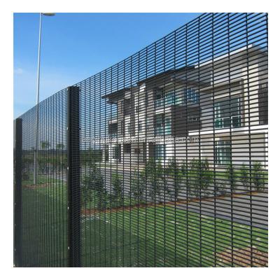 China Anti Climb High Security Fencing with Powder Coated 358 Wire Mesh and Clear View for sale