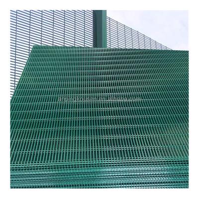 China Heat Treated 358 Anti Climb High Security Wire Mesh Fence with Low Carbon Steel Wire for sale