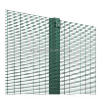 China Heat Treated 358 Anti Climb High Security Wire Mesh Fence with Low Carbon Steel Wire for sale