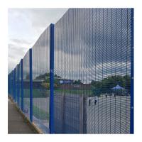 China Galvanized PVC Coated Clear View 358 Fence Panels for Airport Railway Prison Security for sale