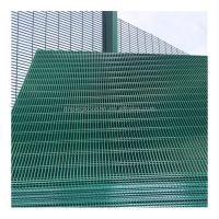 China Galvanized PVC Coated Clear View 358 Fence Panels for Airport Railway Prison Security for sale