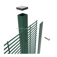 China Galvanized PVC Coated 358 Clear Welded Wire Mesh Anti Climb Privacy Fence in South Africa for sale