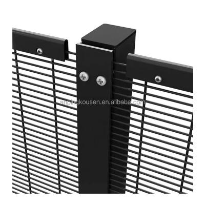 China Anti Climb 358 Security Pvc Coated Galvanized Steel Fence with Low Carbon Steel Wire for sale