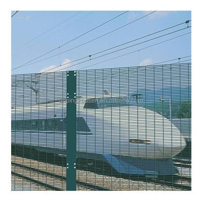 China Frame Finishing PVC Coated Trellis Gates for Railway 358 Anti-Climb Security Fence for sale